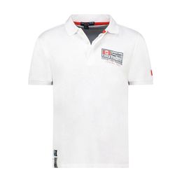 Canadian Peak Poloshirt "Koffreak" in Wei&szlig; - 71% | Gr&ouml;&szlig;e S | Herren-plussize