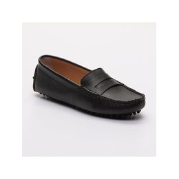 CHARLES & SMITH Leder-Mokassins "Thandie" in Schwarz - 57% | Gr&ouml;&szlig;e 36 | Damen-schuhe-halbschuhe