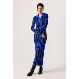 skfk by skunkfunk SKFK Kleid "Jare" in Blau/ Schwarz - 45% | Gr&ouml;&szlig;e 42 | Damen-kleider