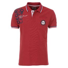 Peak Mountain Poloshirt "Calor" in Rot - 65% | Gr&ouml;&szlig;e L | Herren-plussize