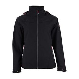 Peak Mountain Softshelljacke "Acelsior" in Schwarz - 65% | Gr&ouml;&szlig;e L | Damen-outdoorjacken