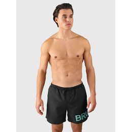Brunotti Badeshorts "Marinas" in Schwarz - 52% | Gr&ouml;&szlig;e M | Herren-bademode-sport
