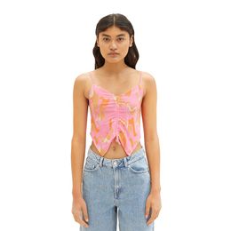 Tom Tailor Top in Pink/ Orange - 80% | Gr&ouml;&szlig;e L | Damen-tops