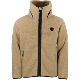 Peak Mountain Fleecejacke "Camay" in Hellbraun - 65% | Gr&ouml;&szlig;e S | Herren-pullover-sport