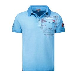 Canadian Peak Poloshirt "Keoneak" in Blau - 71% | Gr&ouml;&szlig;e L | Herren-plussize
