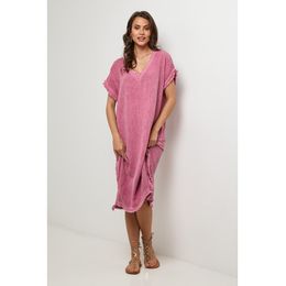 Lin Passion Leinen-Kleid in Pink - 74% | Gr&ouml;&szlig;e 38/40 | Damen-kleider