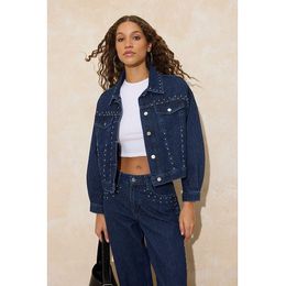 Trendyol Jeansjacke in Blau - 69% | Gr&ouml;&szlig;e M | Damenjacken
