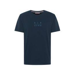 ELBSAND Shirt "Torben" in Dunkelblau - 55% | Gr&ouml;&szlig;e M | Herren-plussize