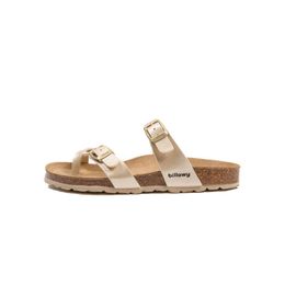 billowy Zehentrenner in Gold - 51% | Gr&ouml;&szlig;e 42 | Damen-sandalen