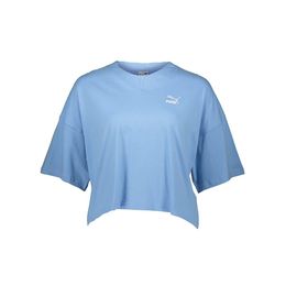 Puma Shirt "C- PMA Classics" in Hellblau - 75% | Gr&ouml;&szlig;e S | Damen-tops