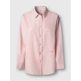 Pepe Jeans Hemd "Bernany" in Rosa/ Wei&szlig; - 44% | Gr&ouml;&szlig;e L | Damen-blusen