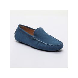 CHARLES & SMITH Leder-Mokassins "Lenny" in Blau - 58% | Gr&ouml;&szlig;e 41 | Herren-schuhe-halbschuhe