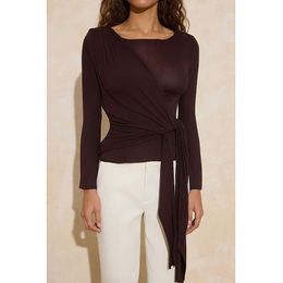 Trendyol Bluse in Braun - 70% | Gr&ouml;&szlig;e L | Damen-blusen