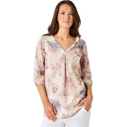 WITT WEIDEN Bluse in Sand/ Rosa - 62% | Gr&ouml;&szlig;e 48 | Damen-blusen