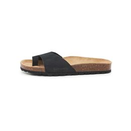 billowy Leder-Zehentrenner in Schwarz - 54% | Gr&ouml;&szlig;e 37 | Damen-sandalen