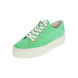 Paul Green Leder-Sneakers in Gr&uuml;n - 55% | Gr&ouml;&szlig;e 40,5 | Damen-sneakers