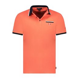 Canadian Peak Poloshirt "Kareak" in Koralle - 71% | Gr&ouml;&szlig;e S | Herren-plussize
