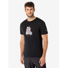 super.natural Funktionsshirt "Lets Shoe Tee" in Schwarz - 62% | Gr&ouml;&szlig;e M | Herren-sportshirts