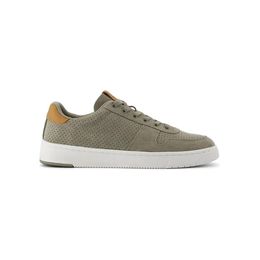 Toms Shoes TOMS Leder-Sneakers in Khaki - 58% | Gr&ouml;&szlig;e 44 | Herrensneakers