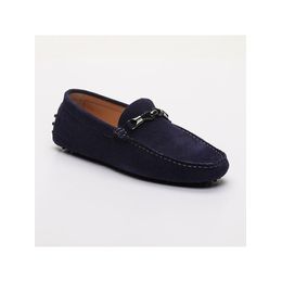 CHARLES & SMITH Leder-Mokassins "Jace" in Dunkelblau - 54% | Gr&ouml;&szlig;e 40 | Herren-schuhe-halbschuhe