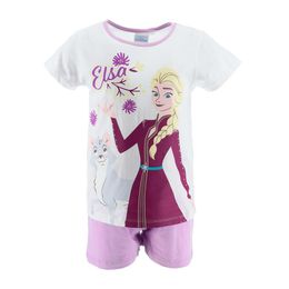Die Eisk&ouml;nigin FROZEN Pyjama "Frozen" in Wei&szlig;/ Lila - 50% | Gr&ouml;&szlig;e 128 | Kinder-waesche