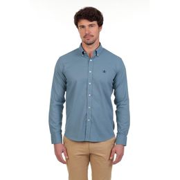 The Time of Bocha Hemd - Regular fit - in Blau - 72% | Gr&ouml;&szlig;e L | Herren-plussize