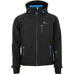 Peak Mountain Softshelljacke "Cimaleo" in Schwarz - 65% | Gr&ouml;&szlig;e M | Herren-outdoorjacken