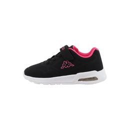 Kappa Sneakers "Mona" in Schwarz/ Pink - 48% | Gr&ouml;&szlig;e 27 | Kindersneakers