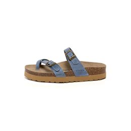 billowy Leder-Zehentrenner in Hellblau - 52% | Gr&ouml;&szlig;e 42 | Damen-sandalen