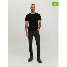 Jack & Jones Jack & Jones 3er-Set: Shirts in Schwarz - 47% | Gr&ouml;&szlig;e XXL | Herren-plussize
