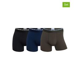 CR7 3er-Set: Boxershorts in Dunkelblau/ Schwarz/ Braun - 59% | Gr&ouml;&szlig;e XL | Herren-waesche