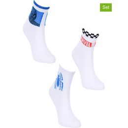 Spiderman 3er-Set: Socken "Spiderman" in Wei&szlig; - 31% | Gr&ouml;&szlig;e 31-34 | Kinder-socken-strumpfhosen