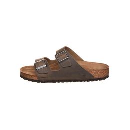 Birkenstock Leder-Pantoletten "Arizona" in Khaki - Weite N - 23% | Gr&ouml;&szlig;e 36 | Herren-hausschuhe