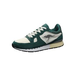 Kangaroos Leder-Sneakers "Coil R1 Archive" in Creme/ Gr&uuml;n - 59% | Gr&ouml;&szlig;e 47 | Damen-sneakers