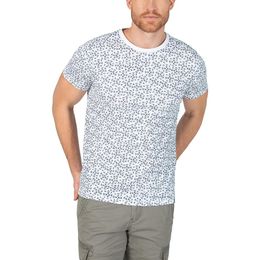 Timezone Shirt in Wei&szlig;/ Dunkelblau - 52% | Gr&ouml;&szlig;e L | Herren-plussize