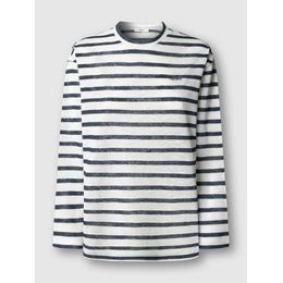 Pepe Jeans Longsleeve "Marlen" in Wei&szlig;/ Schwarz - 37% | Gr&ouml;&szlig;e S | Damen-tops