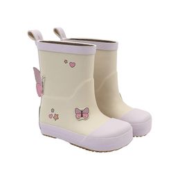 Mikk-line Barfu&szlig;-Gummistiefel "Wellies" in Beige - 45% | Gr&ouml;&szlig;e 27 | Kinder-outdoor-sport-schuhe