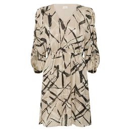 Kaffe Kleid in Beige/ Braun - 64% | Gr&ouml;&szlig;e 46 | Damen-kleider