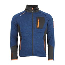 Peak Mountain Fleecejacke "Club" in Blau - 65% | Gr&ouml;&szlig;e S | Herren-pullover-sport