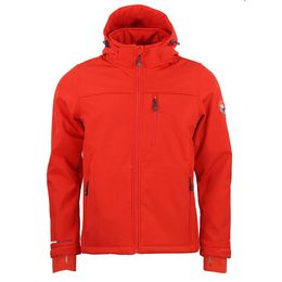 Peak Mountain Softshelljacke "Claude" in Orange - 67% | Gr&ouml;&szlig;e M | Herren-outdoorjacken