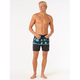 Rip Curl Badeshorts "Mirage Surf Revival 50" in Schwarz/ Hellblau - 64% | Gr&ouml;&szlig;e 29 | Herren-bademode-sport