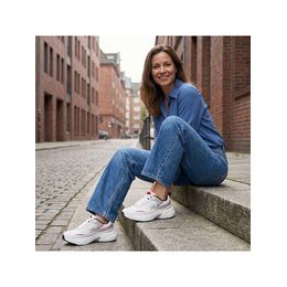 Inselhauptstadt Sneakers in Wei&szlig;/ Silber - 81% | Gr&ouml;&szlig;e 39 | Damen-sneakers