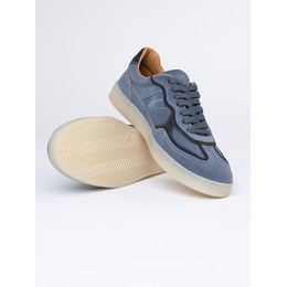 Paul Vesterbro Leder-Sneakers in Blau - 68% | Gr&ouml;&szlig;e 46 | Herrensneakers