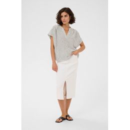 Kaffe Bluse "Milia" in Creme/ Blaugrau - 39% | Gr&ouml;&szlig;e 44 | Damen-blusen
