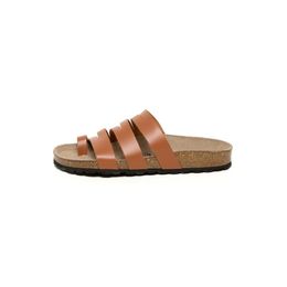 billowy Leder-Zehentrenner in Hellbraun - 54% | Gr&ouml;&szlig;e 36 | Damen-sandalen