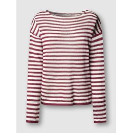 Pepe Jeans Pullover "Kalua" in Rot/ Wei&szlig; - 42% | Gr&ouml;&szlig;e S | Damen-pullover-cardigans