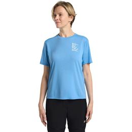 Jack Wolfskin Funktionsshirt "Vonnan" in Hellblau - 68% | Gr&ouml;&szlig;e M | Damen-outdoor-tops-shirts