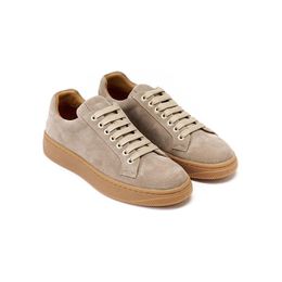 British Passport Leder-Sneakers in Taupe - 62% | Gr&ouml;&szlig;e 38 | Damen-sneakers