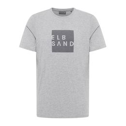 ELBSAND Shirt in Grau - 55% | Gr&ouml;&szlig;e L | Herren-plussize