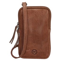 HIDE & STITCHES Leder-Handytasche in Cognac - (B)10 x (H)18 x (T)2,5 cm - 63% | Damen-handytaschen